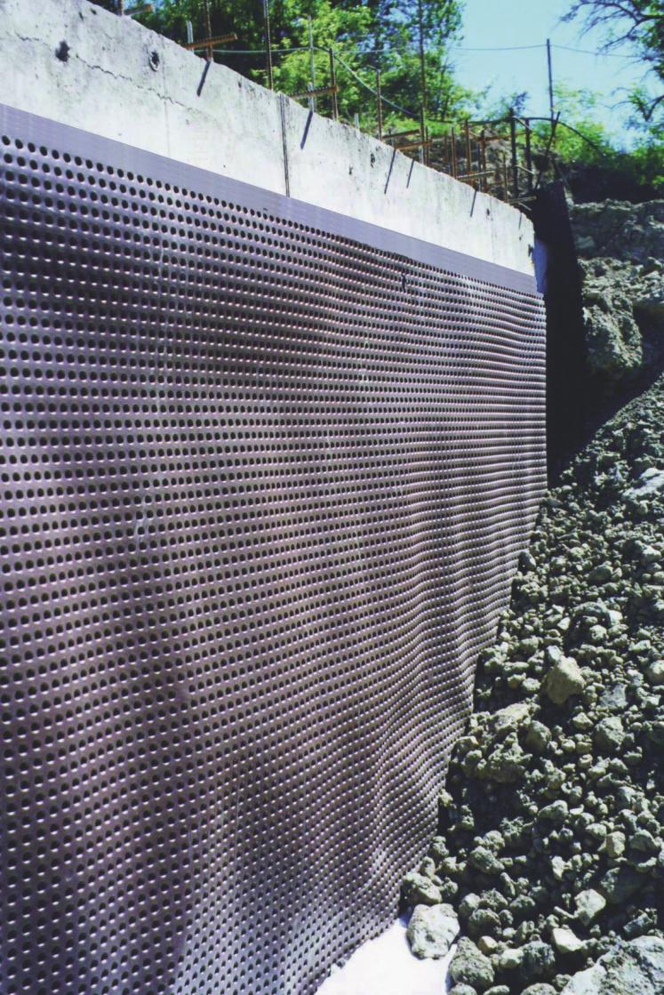 Dimpled polyethylene membrane for waterproofing foundations | Homeowner